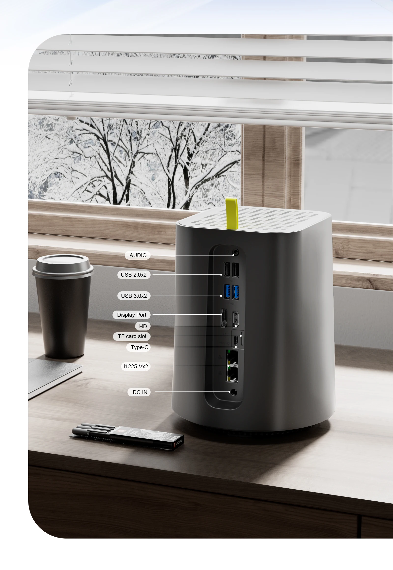 NAS Mini PC Desktop Computer AMD R3 3200U