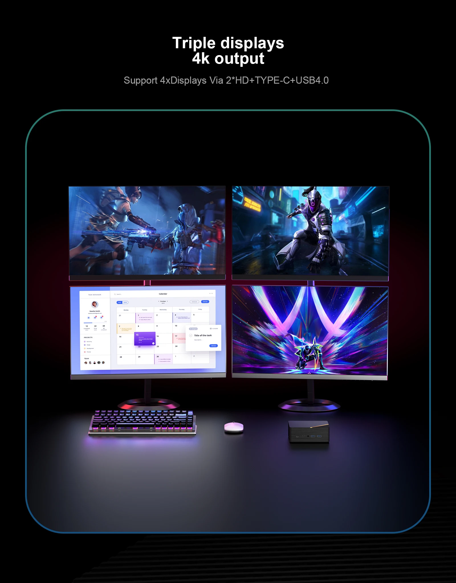 Chatreey AN4 Mini PC AMD 8845HS - Chatreey